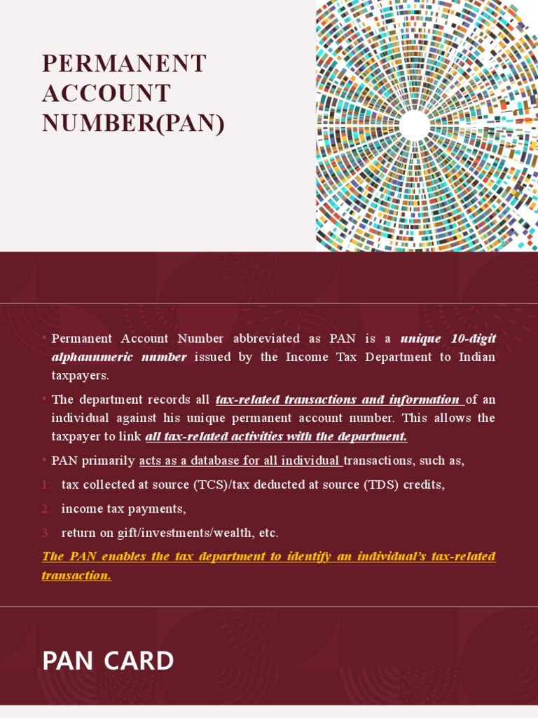 Permanent Account Number (Pan) | Download Free PDF | Payments | Banks