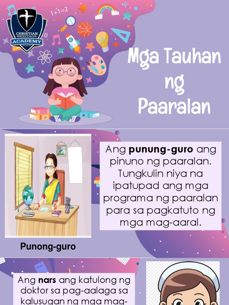 Mga Tauhan NG Paaralan | PDF