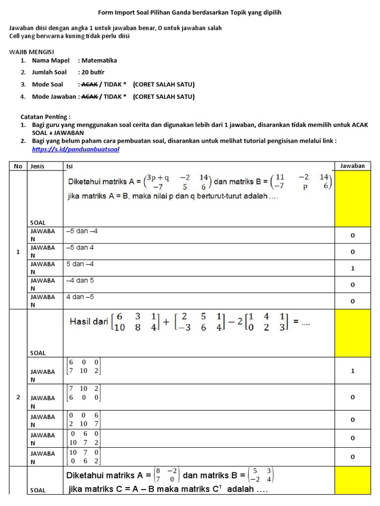 Master Soal Mat XI Pas GSL - 22 - Abi Nardi | PDF