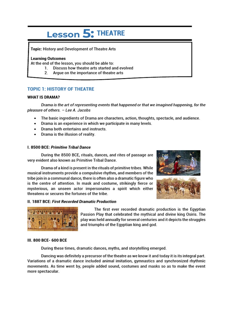 History and Development of Theatre | Download Free PDF | Euripides ...