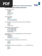 Excavator Written Test | PDF | Test (Assessment) | Multiple Choice