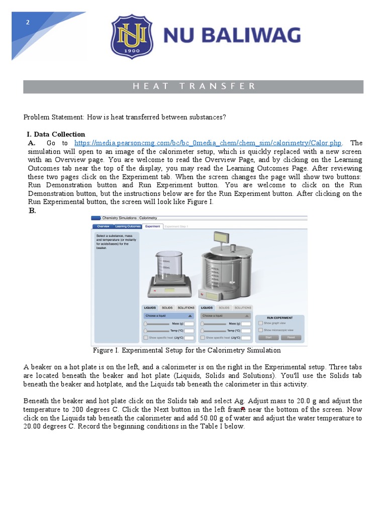 Laboratory Activity 9 Heat Transfer | PDF | Heat | Water