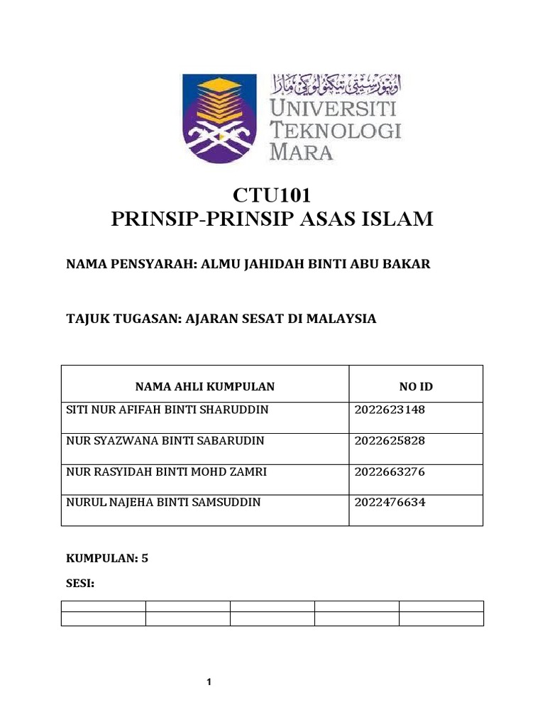 Ctu101 (Ajaran Sesat Di Malaysia) | PDF