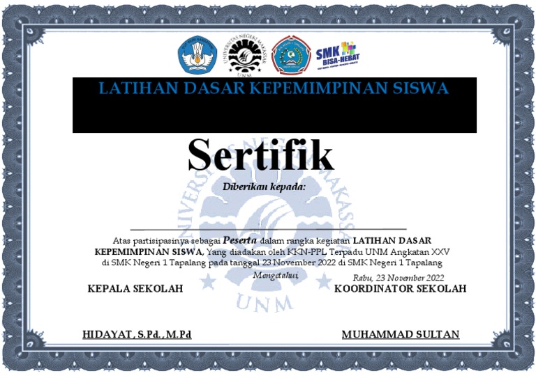 Sertifikat LDKS | PDF