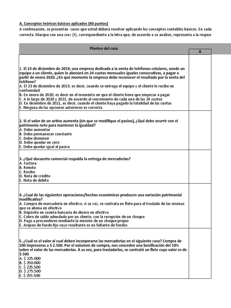 Simulacro de Examen Contabilidad | PDF | Contabilidad | Bancos