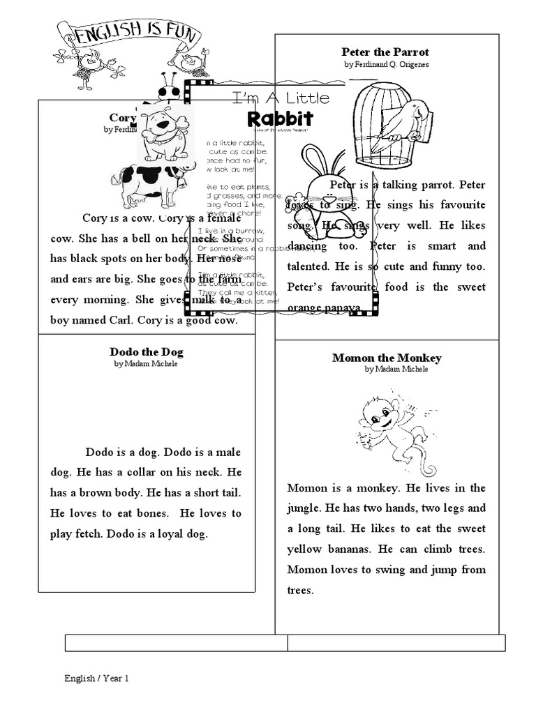 Year 1 Reading Materials | PDF