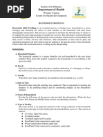 Household Profiling Form Details | PDF | Toilet | Sanitation