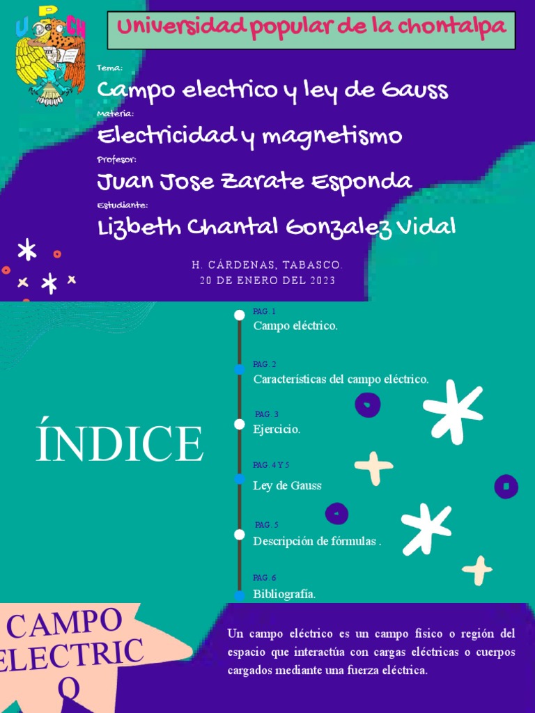 Campo Electrico y Ley de Gauss | PDF | Campo eléctrico | Ingenieria Eléctrica