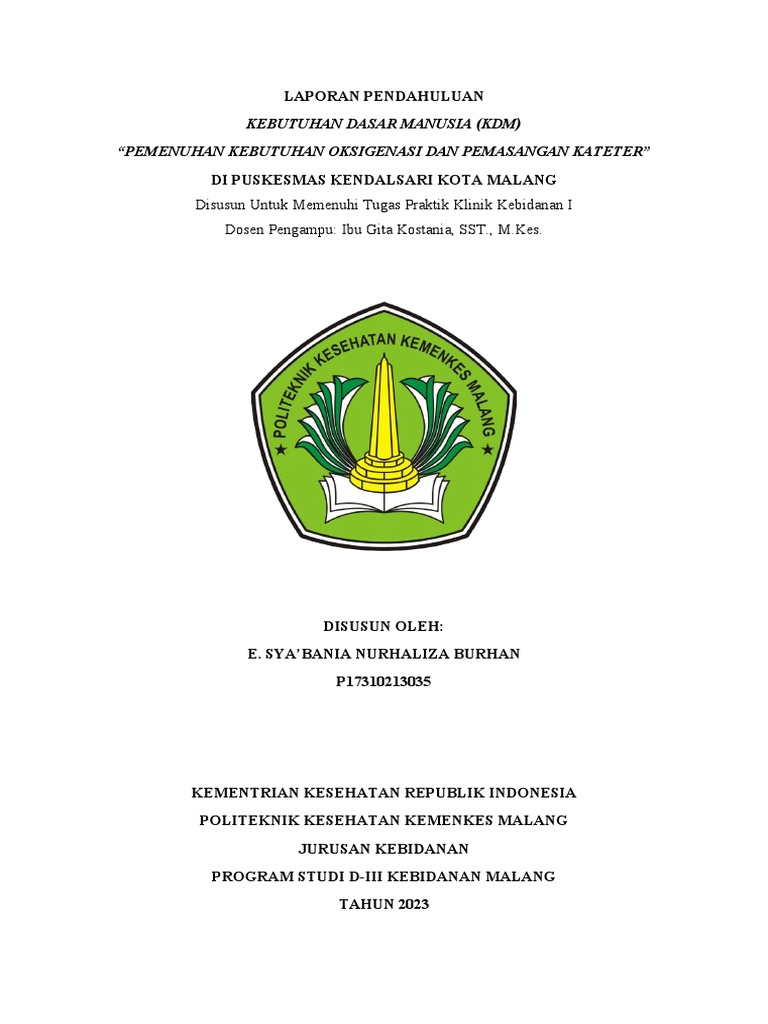 Laporan Pendahuluan KDM | PDF