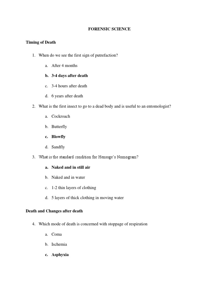 Forensic Science | PDF | Injury | Death