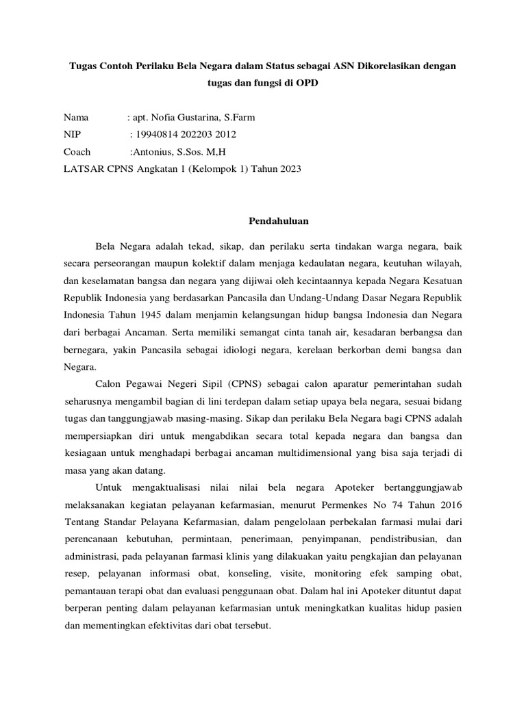 Tugas Bela Negara 2 | PDF