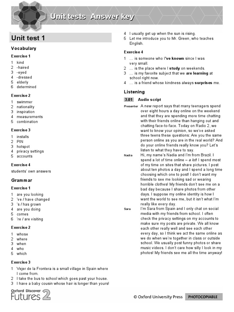 ODF2 Unit Tests Answer Key and Scripts | PDF | Massive Open Online ...