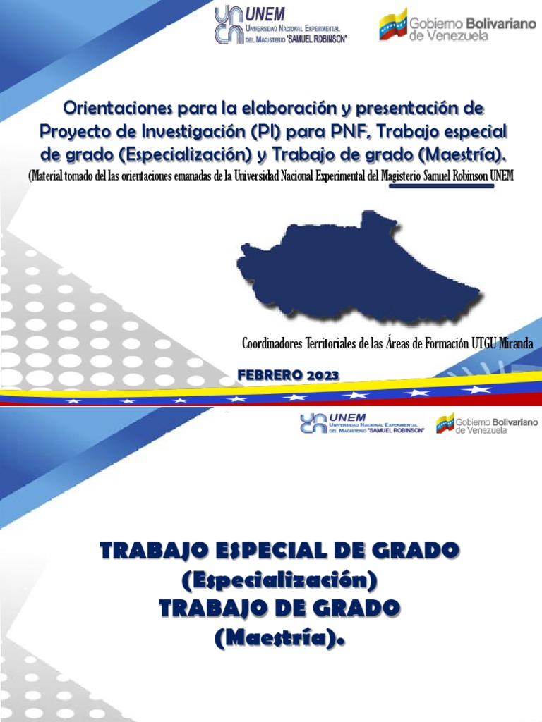 Orientacion PI, TEG, TG (Tutores y Doc. Invt) . | PDF