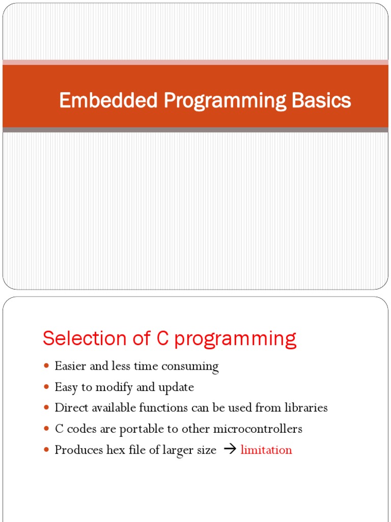 Embedded Programming Basics | PDF | Integer (Computer Science) | Byte