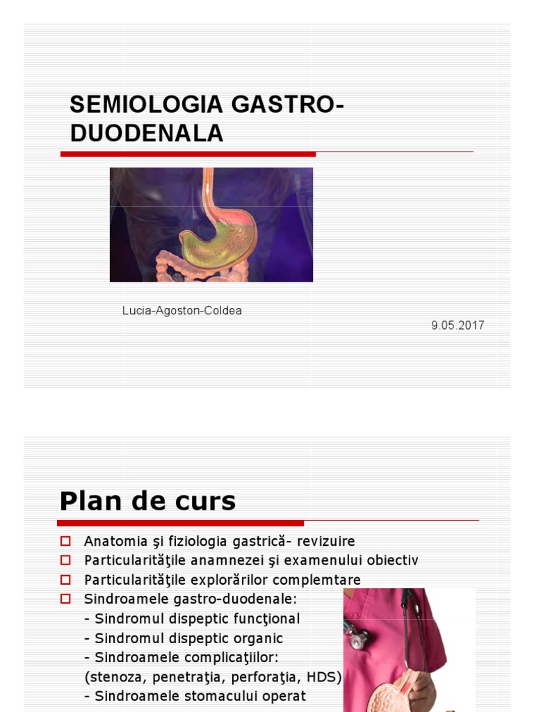 Semiologia Gastro Duodenala | PDF