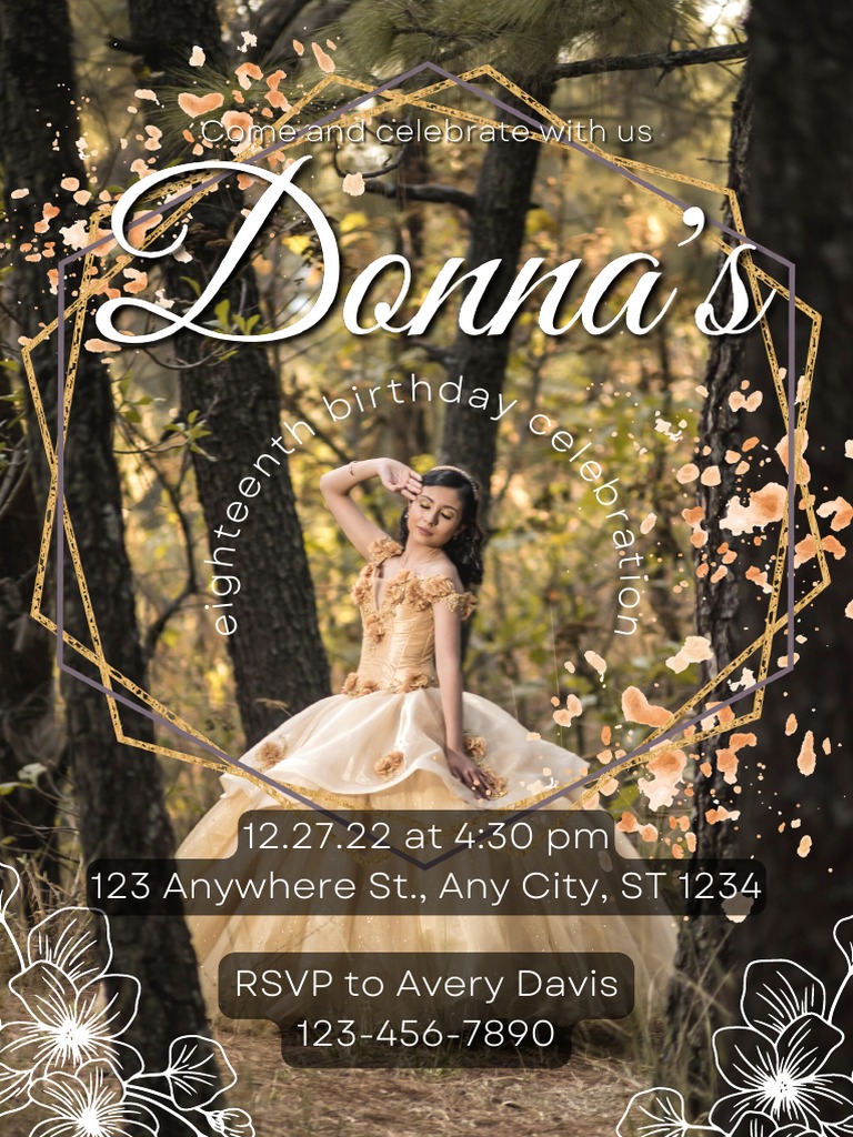 NT HB Irthday Ce Leb Ra Tio: 12.27.22 at 4:30 PM 123 Anywhere ST., Any City, ST 1234 RSVP To ...