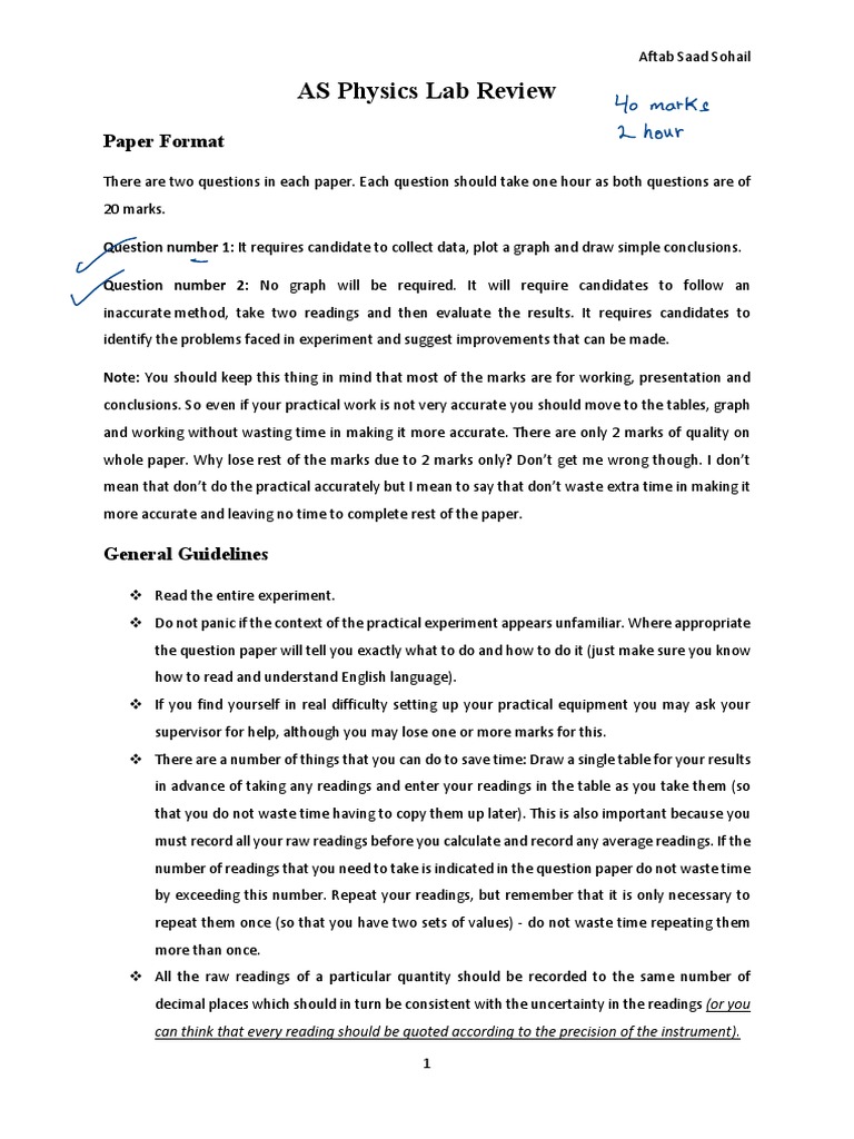 Lab Review | PDF | Significant Figures | Accuracy And Precision