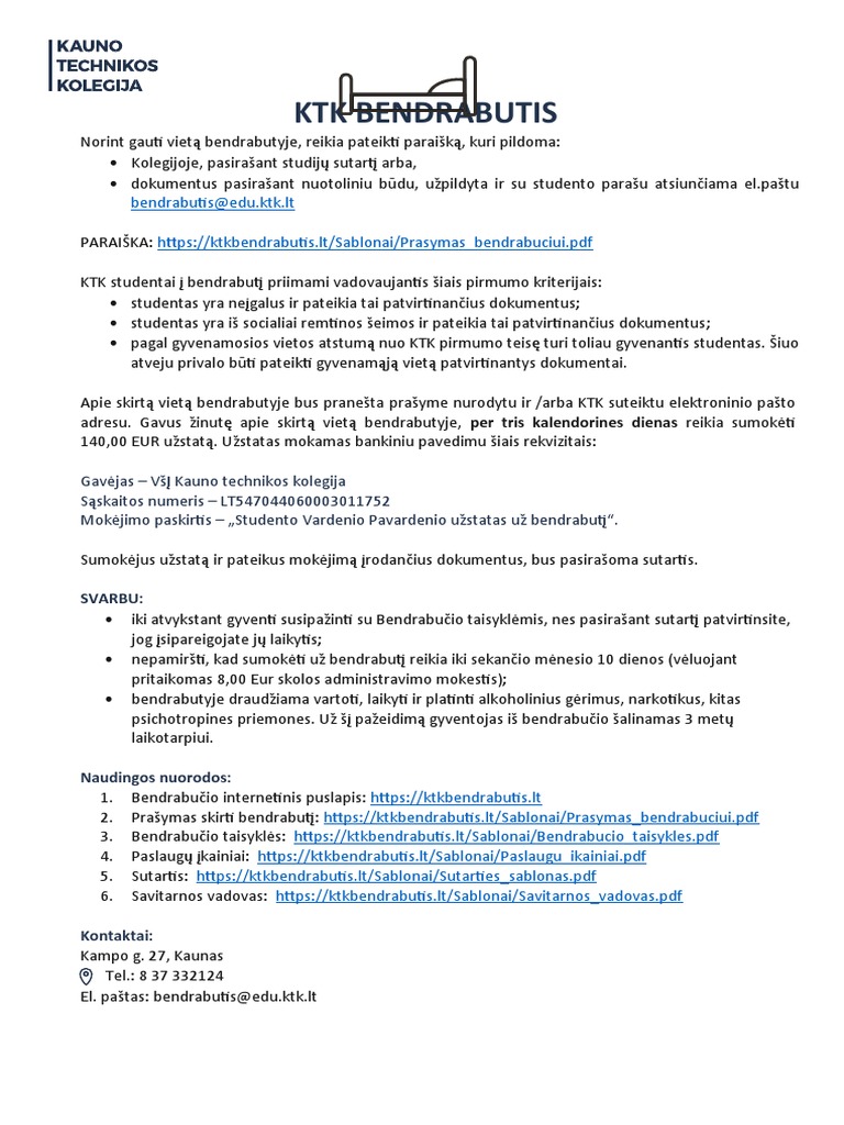 Bendrabutis | PDF