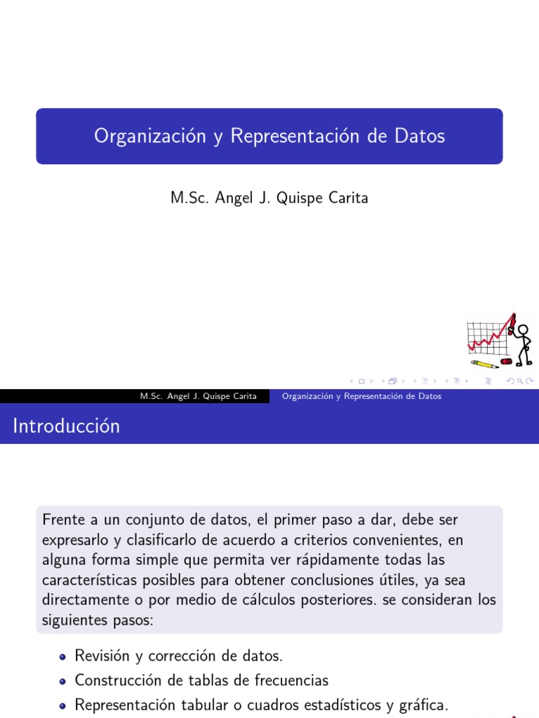 Organizaci On y Representaci On de Datos: M.Sc. Angel J. Quispe Carita | PDF | Distribución de ...