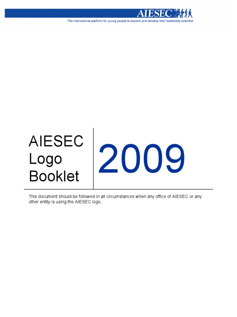 AIESEC Logo Usage Guide 2009 | PDF | Logos | Leadership