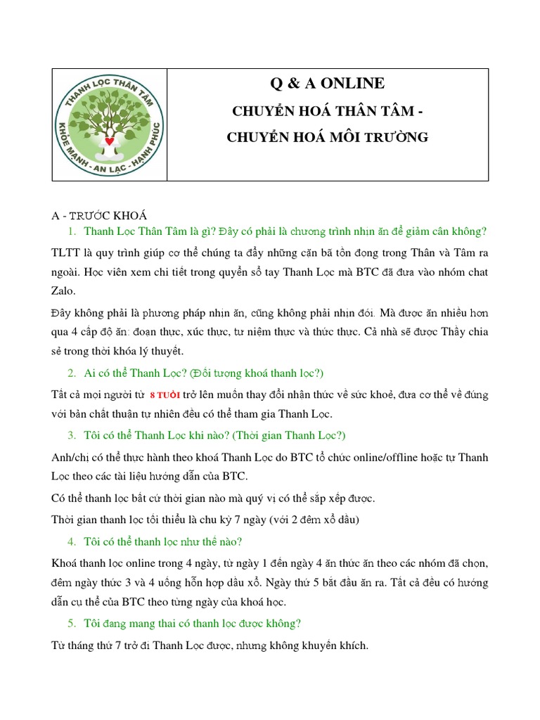 Thanh Loc Than Tam - Chuyen Hoa Moi Truong | PDF