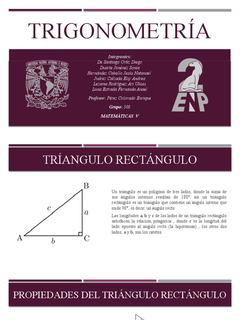 Trigonometría Exposición | PDF | Funciones trigonométricas | Triángulo