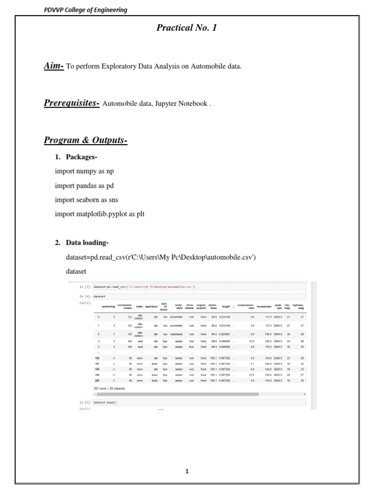 DAL - 1 Complete | PDF | Statistics | Data Analysis