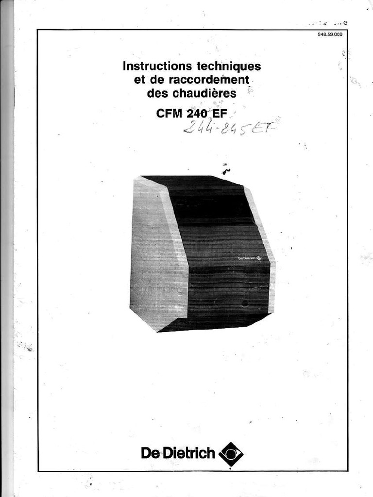 Instructions CFM 240 Ef | PDF