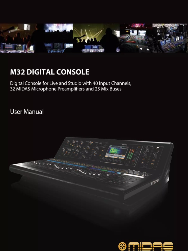 Manual de Usuario Midas M32 (61 Páginas) | PDF