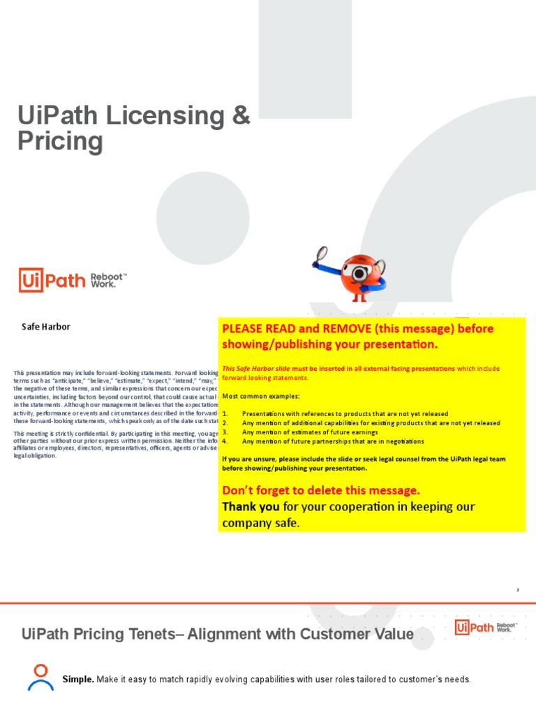 UiPath Licensing CFD 2022.10 | PDF