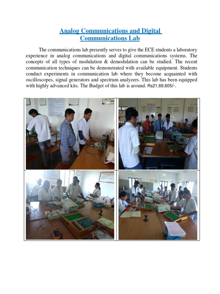 Analog and Digital Communication Lab | PDF