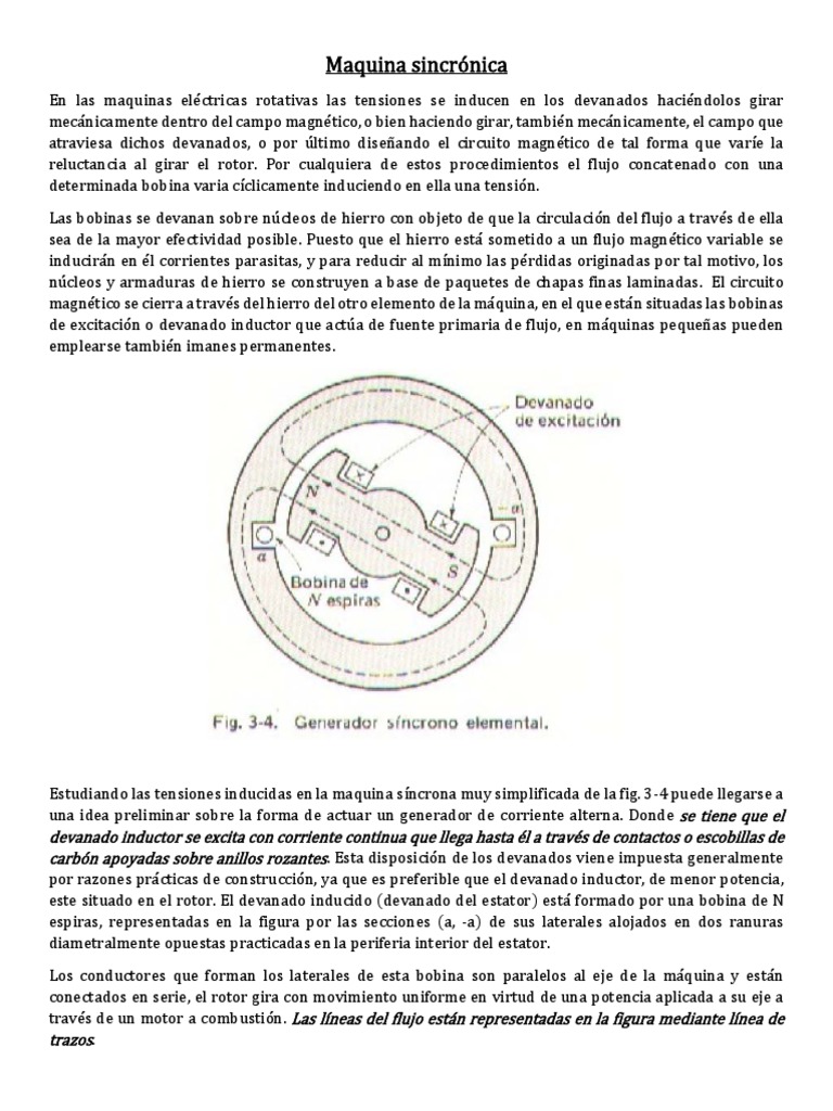 Maquinas | PDF | Inductor | Generador eléctrico