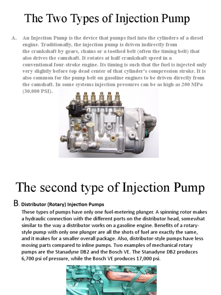 Diesel Rotary-Inline Injection | PDF | Fuel Injection | Diesel Engine