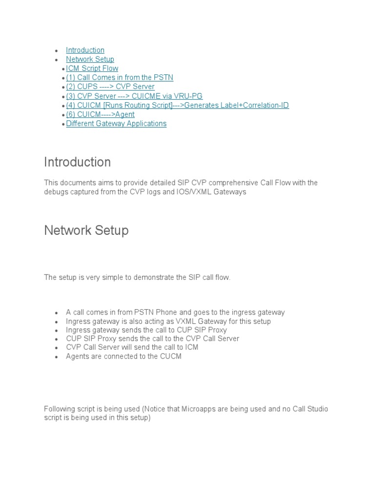 Call Flow - Comprehensive Model | PDF | Session Initiation Protocol | Voice Over Ip