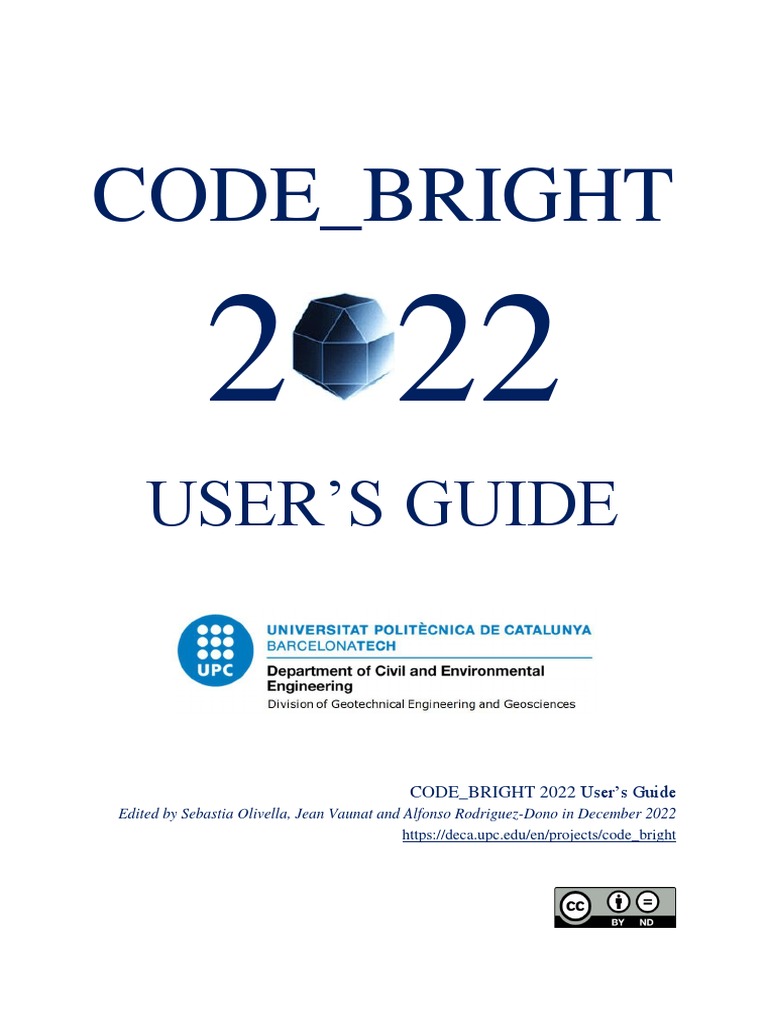 Code - Bright: User'S Guide | PDF | Fluid Dynamics | Stress (Mechanics)