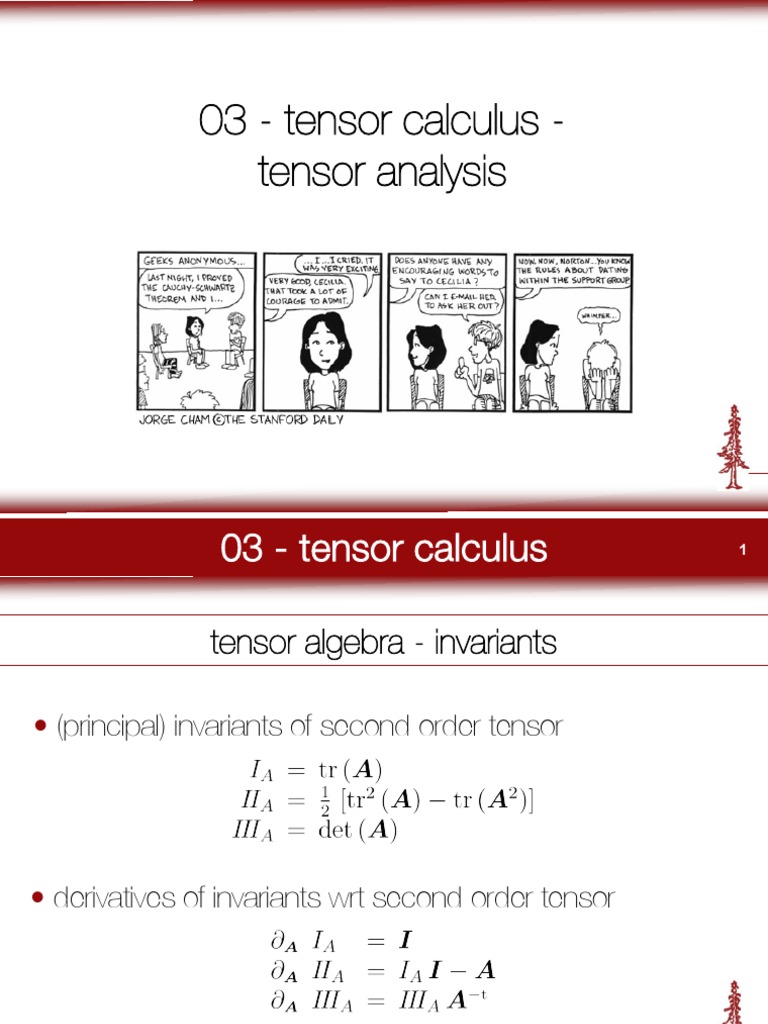 03 - Tensor Calculus - Tensor Analysis | PDF | Eigenvalues And Eigenvectors | Tensor