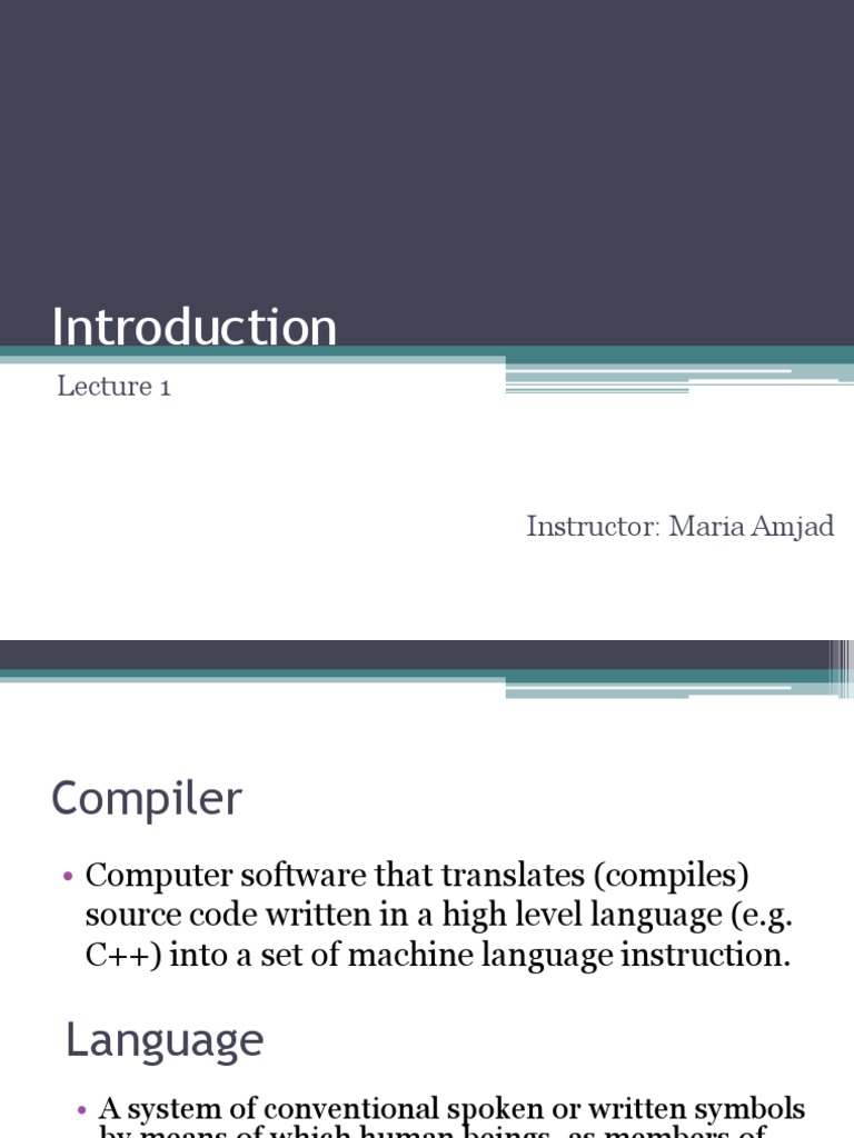Lec 1 Pdf Class Computer Programming Net Framework 