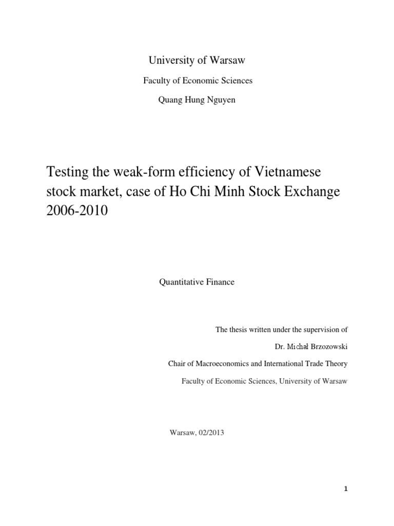 Testing_the_weak_form_efficiency_of_Viet | PDF | Efficient Market ...