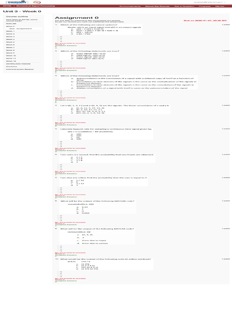 Noc20 Ee41 Assigment 1 | PDF
