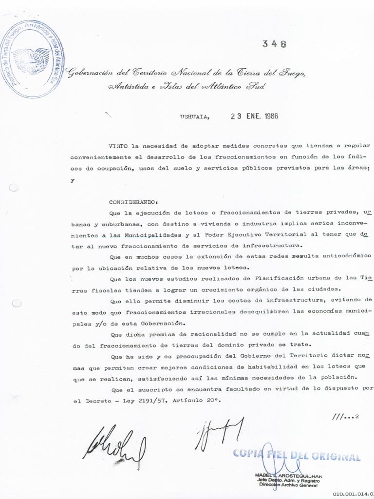 1986 - Dec Terr 348 86 - Tierras - Derog X 952 21 | PDF