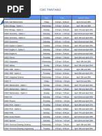 CSEC Exam Timetable 2025 | PDF