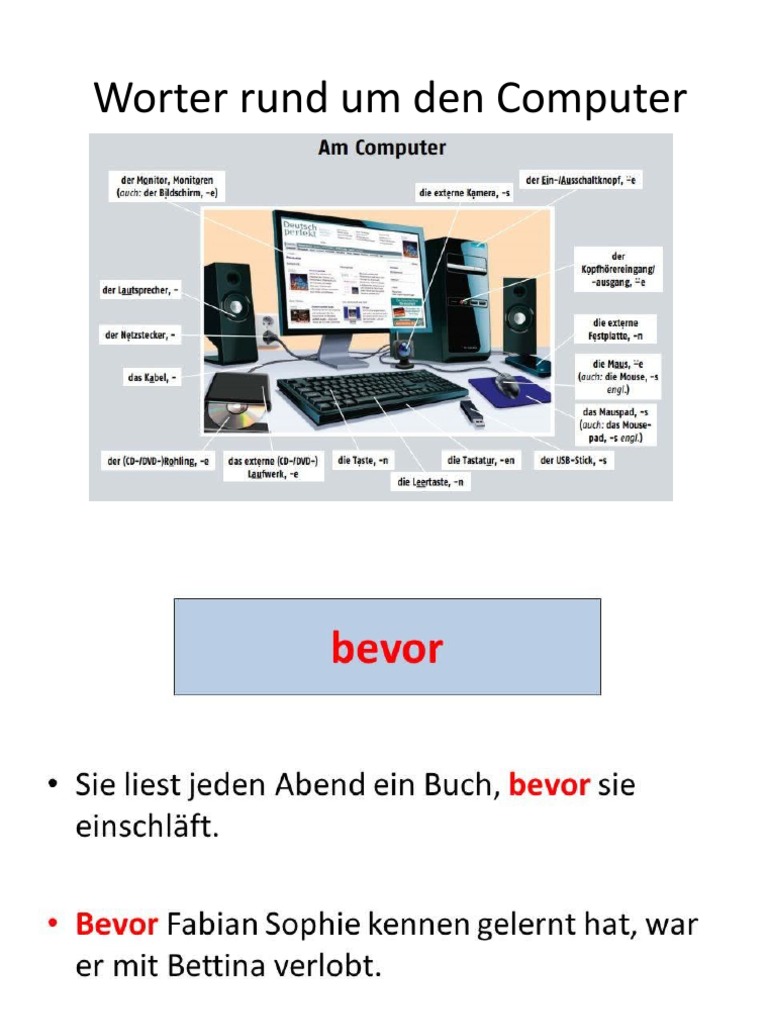 Worter Rund Um Den Computer | PDF