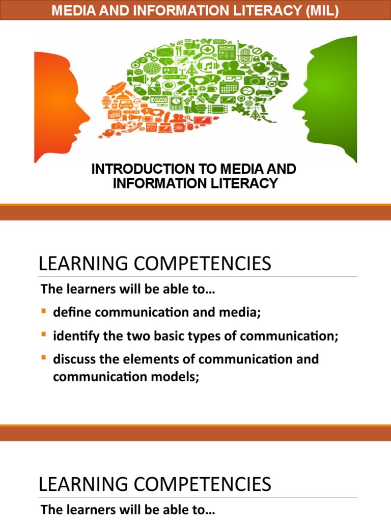 1.MIL 1. Introduction To MIL Part 1 Communication Media Information ...