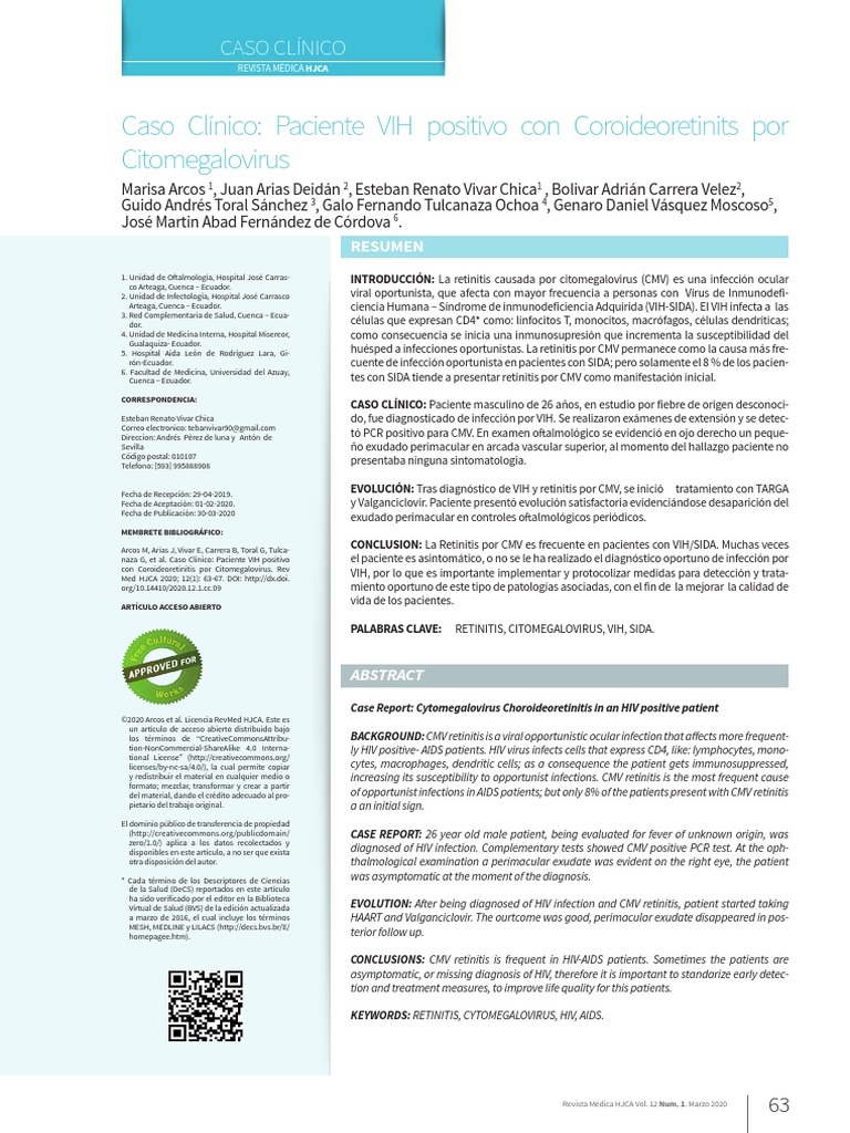 Caso Clinico #02 - Farmaco Clinica - ARTICULO | PDF | VIH / SIDA | VIH