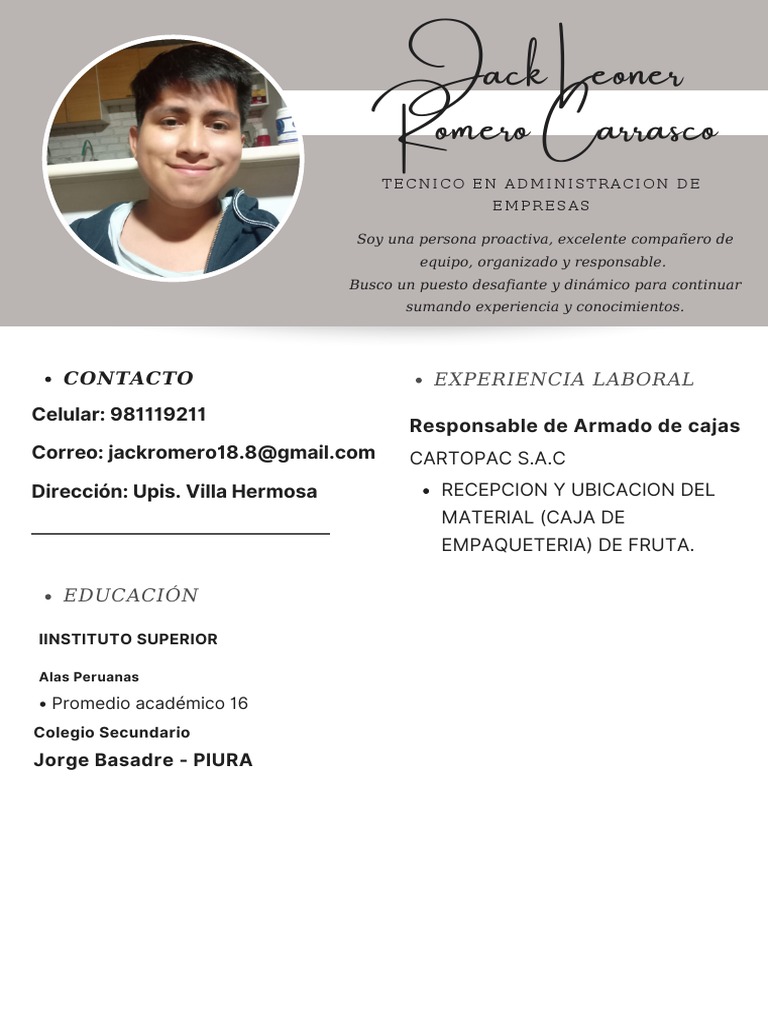 Cv. Jack Romero | PDF