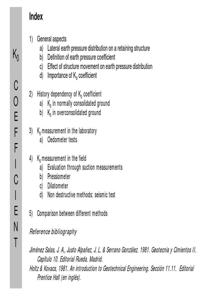 Tema IV.1 - Earth Pressure at Rest | PDF | Geotechnical Engineering | Soil