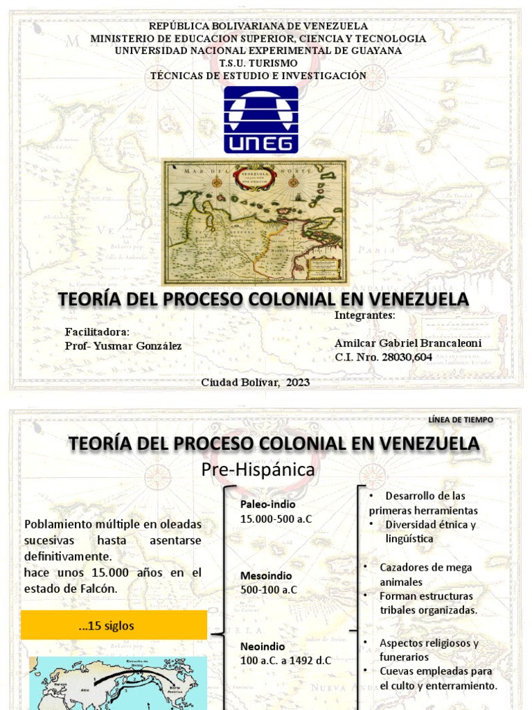 Linea de Tiempo Colonia | PDF | Venezuela