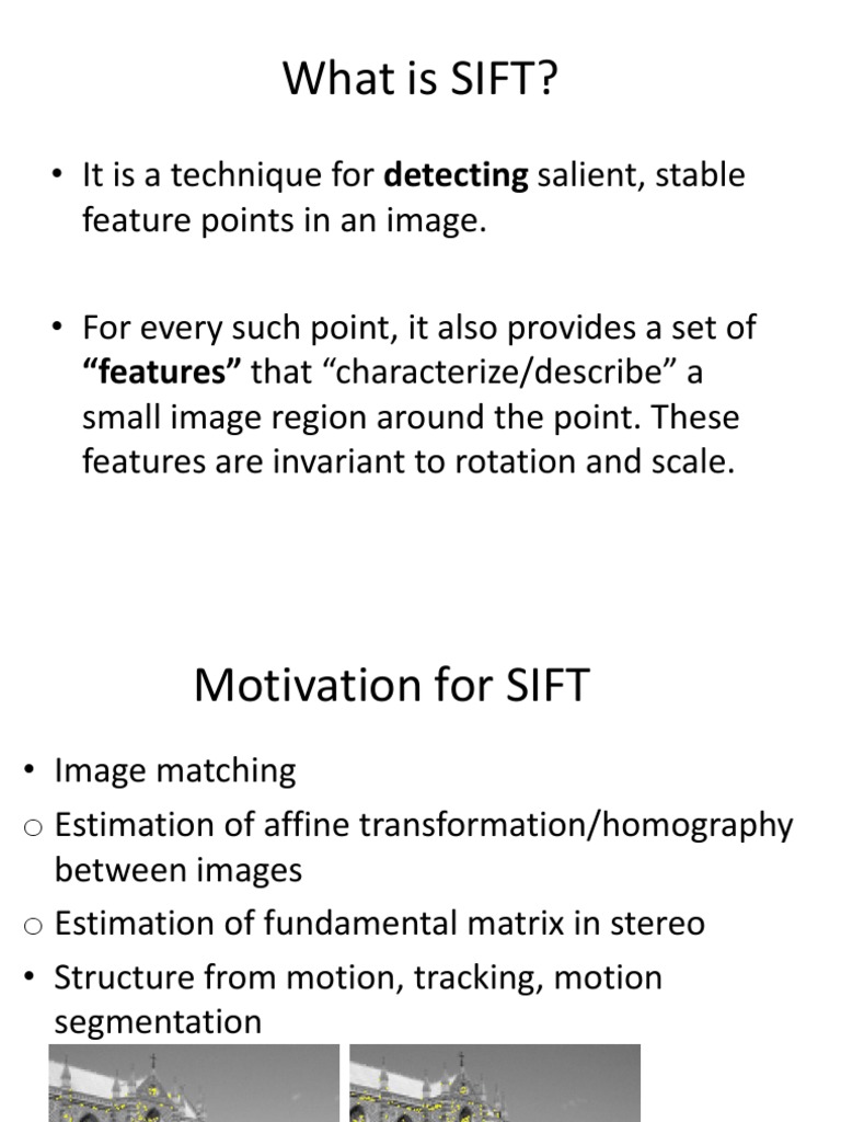 SIFT Transform | PDF | Mathematical Analysis | Multidimensional Signal Processing