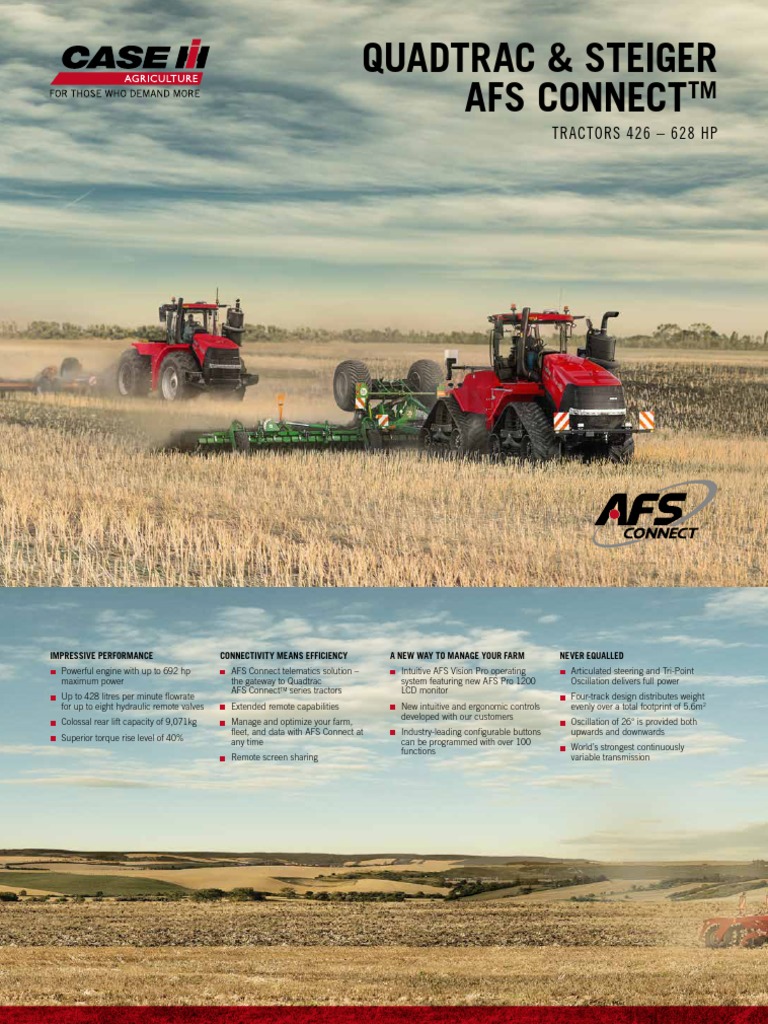 CASE IH Quadtrac Eng | PDF | Tractor | Horsepower