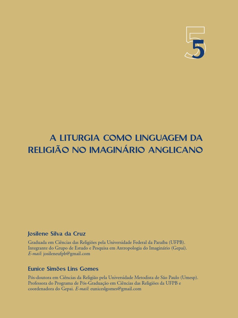 Liturgia Anglicana: Símbolos e Significados | PDF | Liturgia | Eucaristia